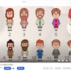 Bible Characters Clip Art 1 - Bible Based - Bible Characters - SVG ...