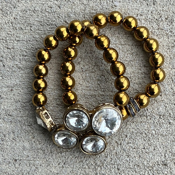 Gold Hematite Beads Natural Gemstone Round Loose - 4mm 6mm 8mm 10mm ...