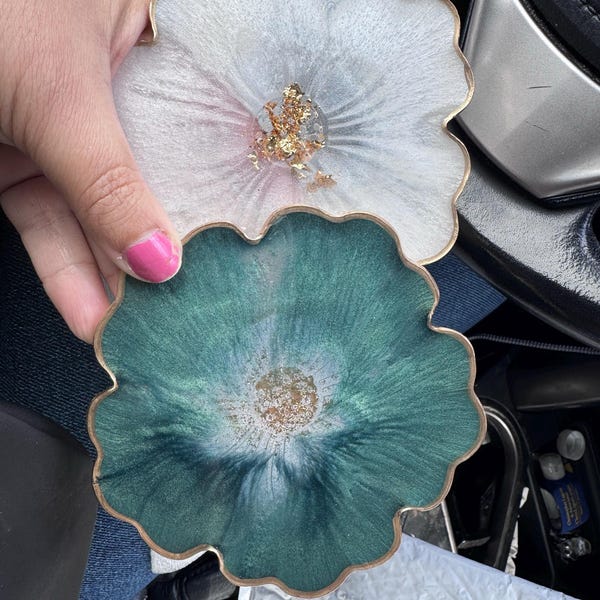 Design Your Own Tray, Custom Tray, Handmade Epoxy Resin Tray With Glass ...