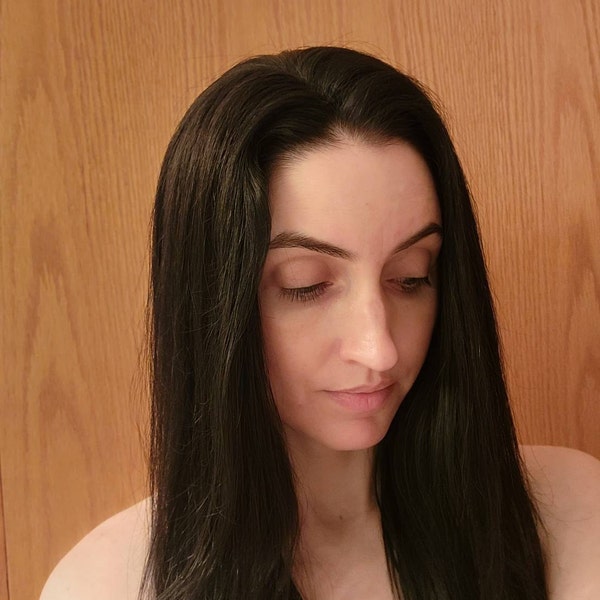 Invisible Silk Base Human Hair Topper Hair Piece Hand Tied Topper for ...