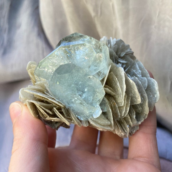 Water-clear Skeletal Calcite Hopper Crystal cup From Wenshan Mine ...