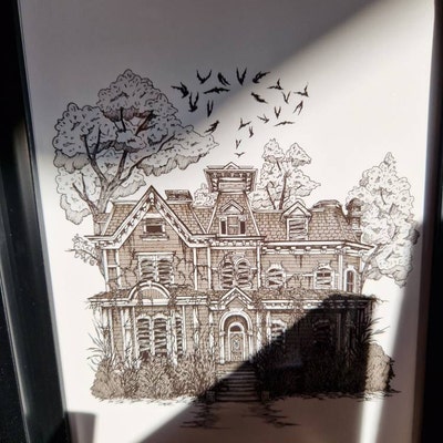 Creel House Stranger Things Spooky House Wall Decor Fine Art Print - Etsy