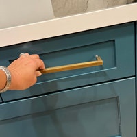 L Shaped Solid Brass Kitchen Drawer Handles. This Style is - Etsy