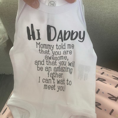 Hi Daddy Baby Announcement Husband Pregnancy Announcement for Husband ...