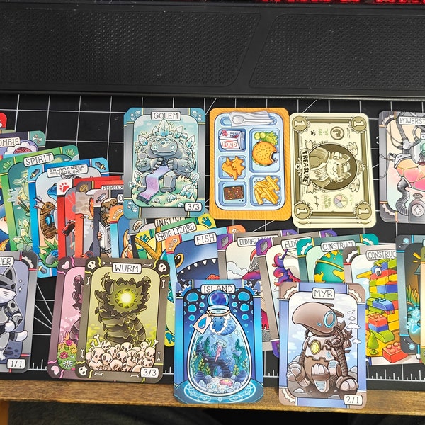 5 Food Golem Tokens for Magic the Gathering - Etsy