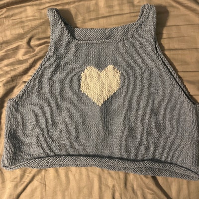 Wavey Crop Top Knitting Pattern - Etsy