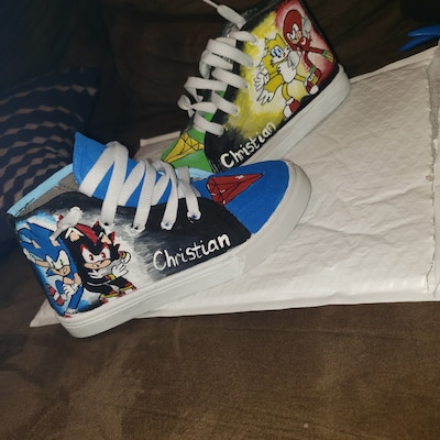 Sonic High Top Shoes - Etsy