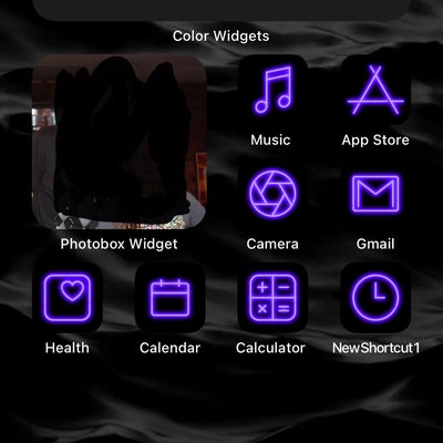 Blue NEON Ios Icon Pack Aesthetic Iphone Ios 14 Realistic - Etsy