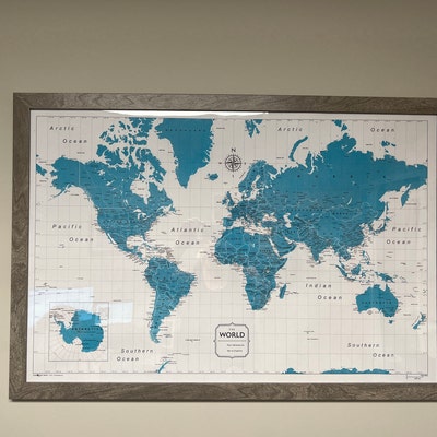 Push Pin Mini USA Travel Map color: Andalusia - Etsy