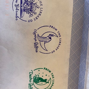 Self Inking Book Stamp Custom Made for You to Personalize - Etsy