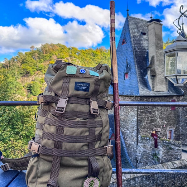 Topo Skull Patch Morale Patch, Velcro Patch, Jackalope Forest, Scout ...