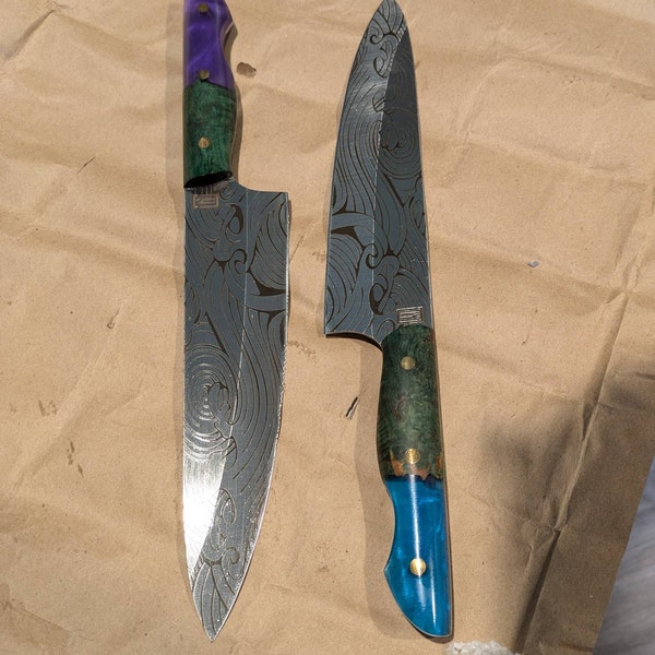 Handmade Chef Knife, Custom Kitchen Knife, Hand Forged Chefs Knife, - Etsy