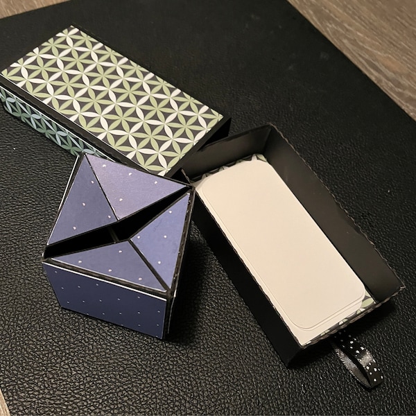 Rectangular Pop up Surprise Gift Box Template SVG, PDF and PNG, Jumping ...