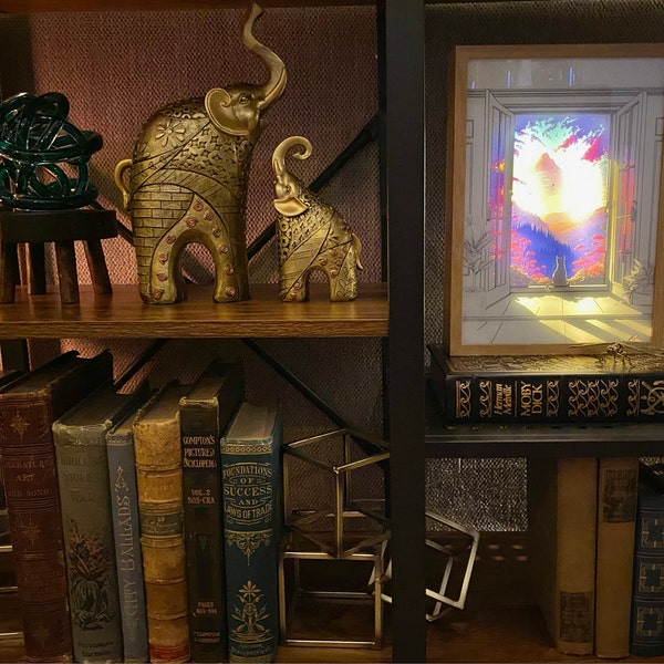 Wall Art Frame Light, the Collision of Light and Art, Light Box, LED ...