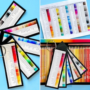 Prismacolor Premier 150 Colored Pencil Set DIY Color Chart - Etsy