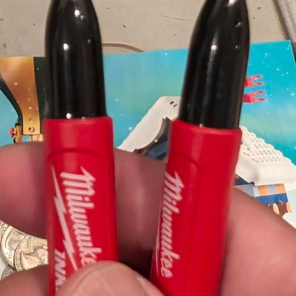 2pcs G10 Sharpie Marker EDC Tactical Pen Paracord Tools, Marlin Spike ...