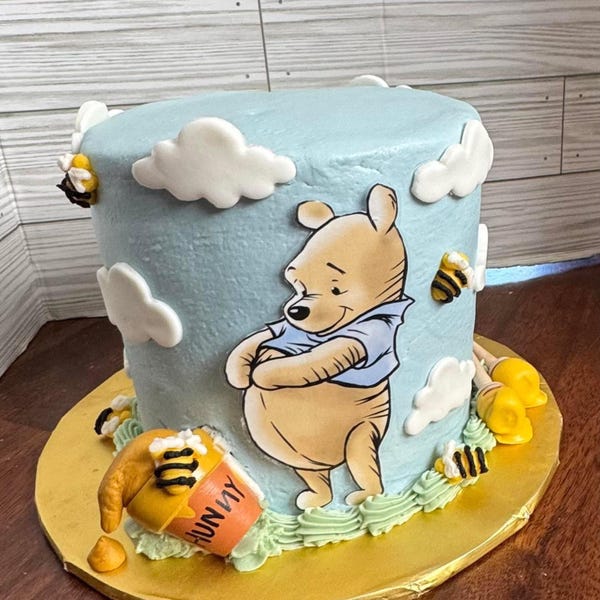 Classic Winnie the Pooh PNG, Pooh With Pink Blue Girl Boy, Hand Drawn ...