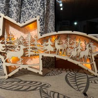 DXF, SVG Files for 3D Laser Cut Large Wood Shadow Box, Multilayered ...