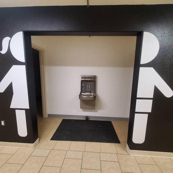 Large Boy & Girl Restroom Wall Decal Signs for Schools, Classrooms ...