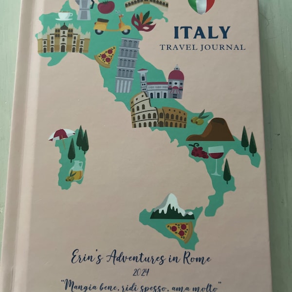 Italy Travel Journal - Personalized Italian Vacation Notebook, Italy ...