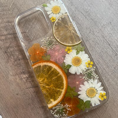 Pressed Flower Phone Case, Dried Flower Samsung Galaxy S24 S23 S22 ...