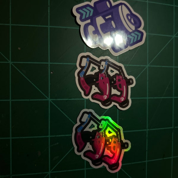 Splatoon Inspired Badge Fan Art Weapons + Holographic - Etsy