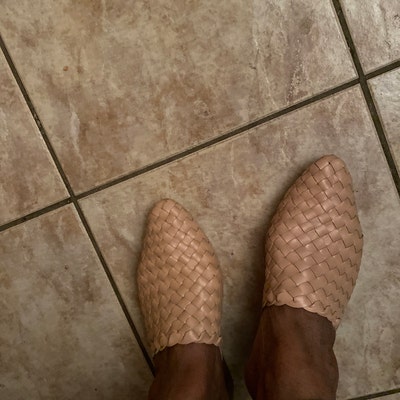 Emilia Woven Mule With Slingback, Slingback Mule, Handmade Mule ...