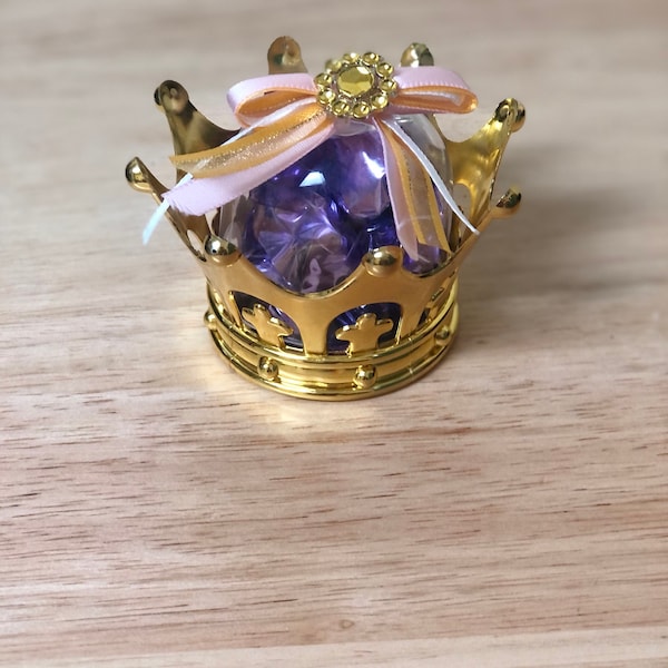 Little Princess | A Set of 12 Gold Fillable Crowns | Baby Shower ...