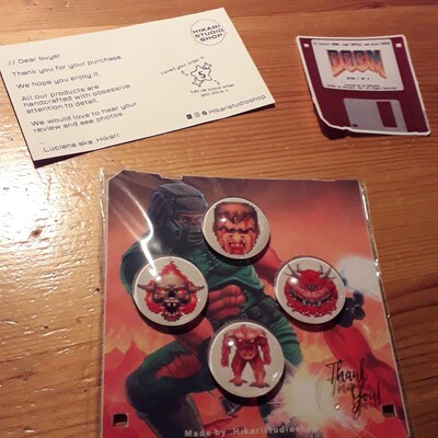 Doom Doom Guy Magnet 25mm Fridge Magnets Gift for Geek - Etsy