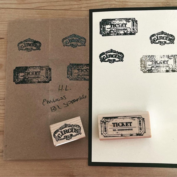 Admit One Ticket RUBBER STAMP, Ticket Stamp, Admit One Stamp, Ride ...