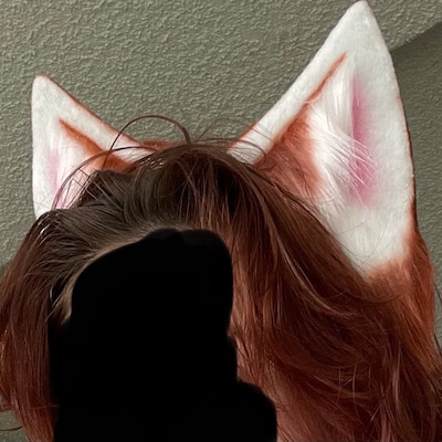 Realistic Animal Ears, Red Halloween Cosplay, Pet Play Fully Bendable ...