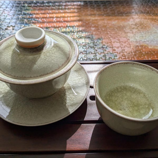 140ml Jingdezhen Pottery Gaiwan,flower Shaped Gaiwan,handmade Soda ...