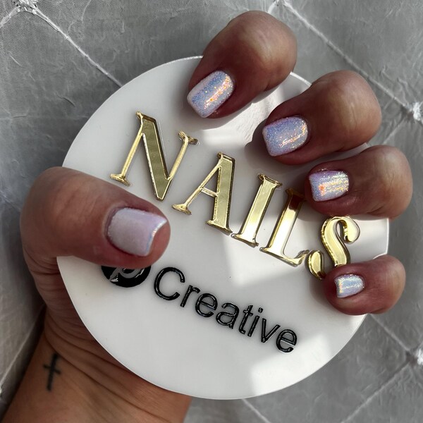 Customizable Acrylic Nailfie Disk: Enhance Manicure Photos & Nail Art ...
