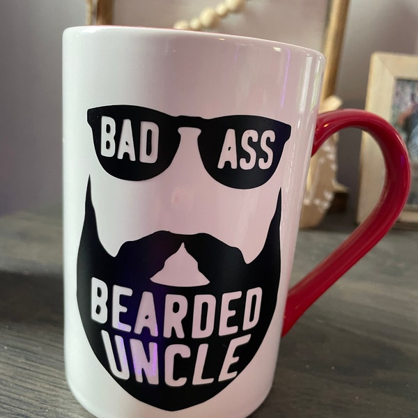 Crazy Bearded Uncle SVG - Funny Uncle Gift - Bearded Man Vector ...