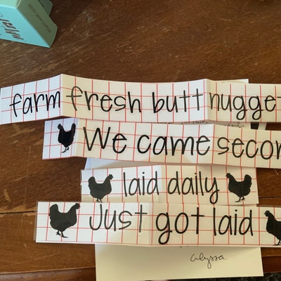 Funny Egg Carton Stickers lables/ Stickers ONLY Chicken Duck Turkey ...