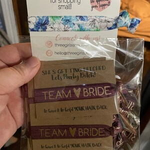 She's Getting Hitched Bachelorette Party Favors Hair Tie - Etsy