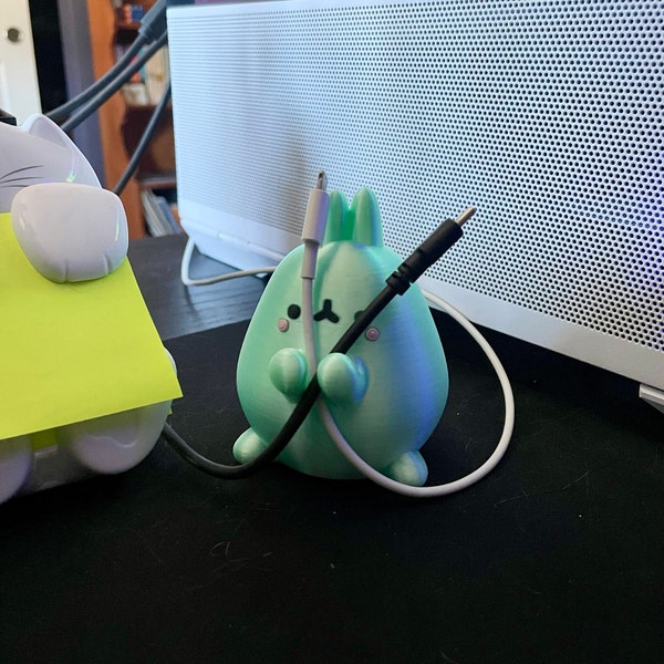 Bunny Cable Holder | 3D Print | Holoprops - Etsy