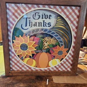 3D CORNUCOPIA Svg - THANKSGIVING Shadow Box Svg - for Cricut - for ...