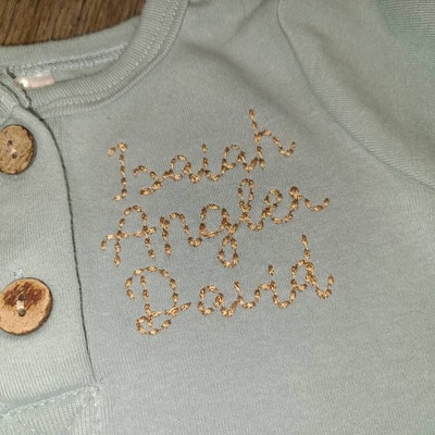 Hand Stitch Effect FONT Machine Embroidery Designs in Assorted - Etsy