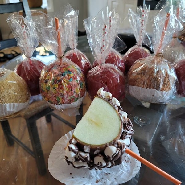 S’mores Caramel Apple - Etsy