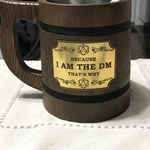 Dungeons and Dragons, Dungeon Master Personalized Mug, I Am DM That's ...