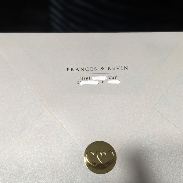 Wedding Return Address Stamp | Self-inking or Wood Handle | Newlywed ...
