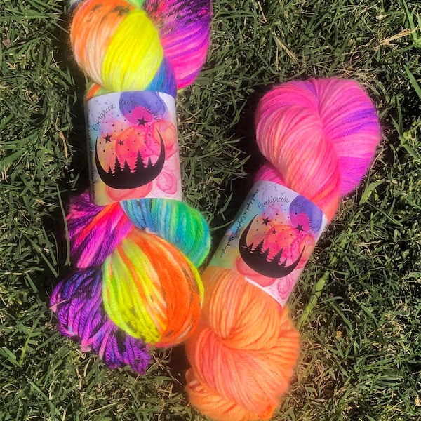 Island Sunset MADE TO ORDER Hand Dyed Yarn, Indie Dyed Yarn, Sock Yarn ...