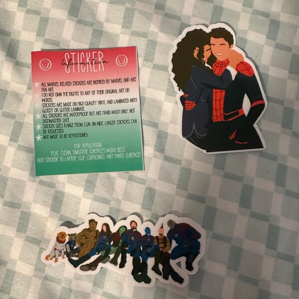 Deadpool and Wolverine Waterproof Sticker, Deadpool, Wolverine, Decal ...