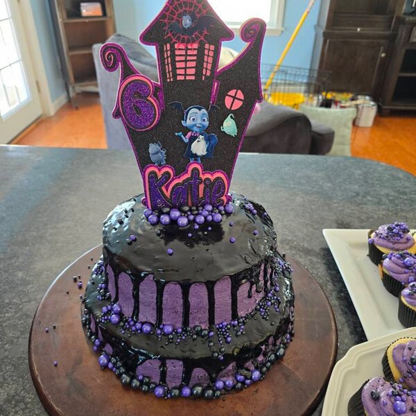 Vampirina 3d Cake Topper| Vampire Girl Party| Vampirina Birthday| Cake ...
