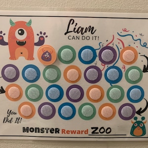 Reusable Reward/sticker Behavior Chart, Potty Training Chart for ...
