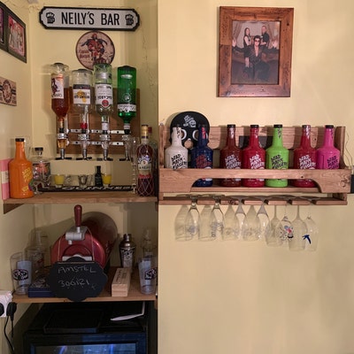 Floating Home Bar, Drinks Shelf, Gin Rack, Cocktail Display Cabinet ...