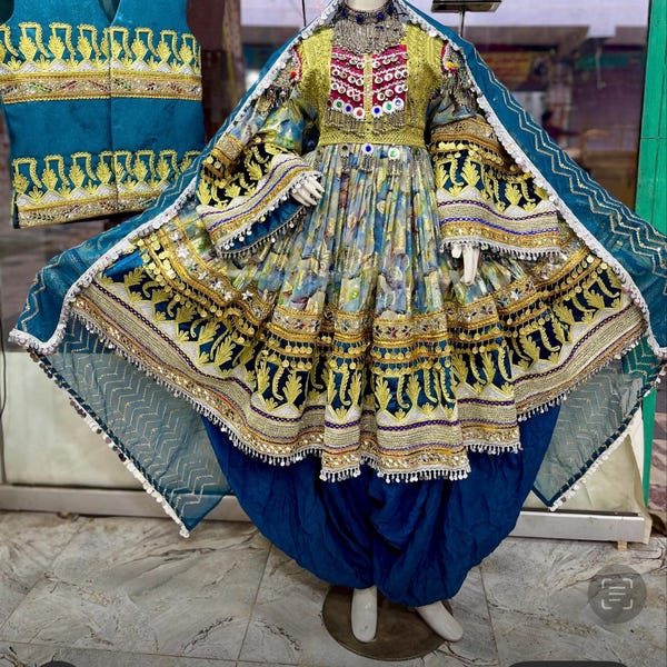 Traditional Afghan Kochi Style Nikkah Dress and Wasket for Couple - Etsy