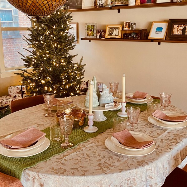 Fenton Peach Crest Ruffle Bowl/pair of Candlestick Holders, 1940s ...