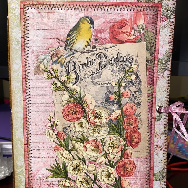 Yellow Journal - Softcover Junk Journal - Handmade Diary - Etsy